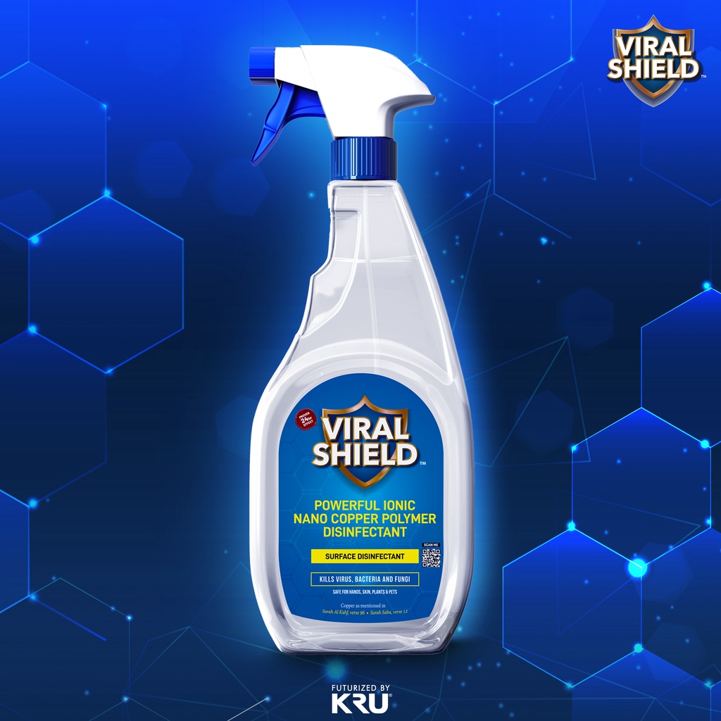 Viral Shield Safe & Effective Disinfectant Spray - World’s First Copper ...