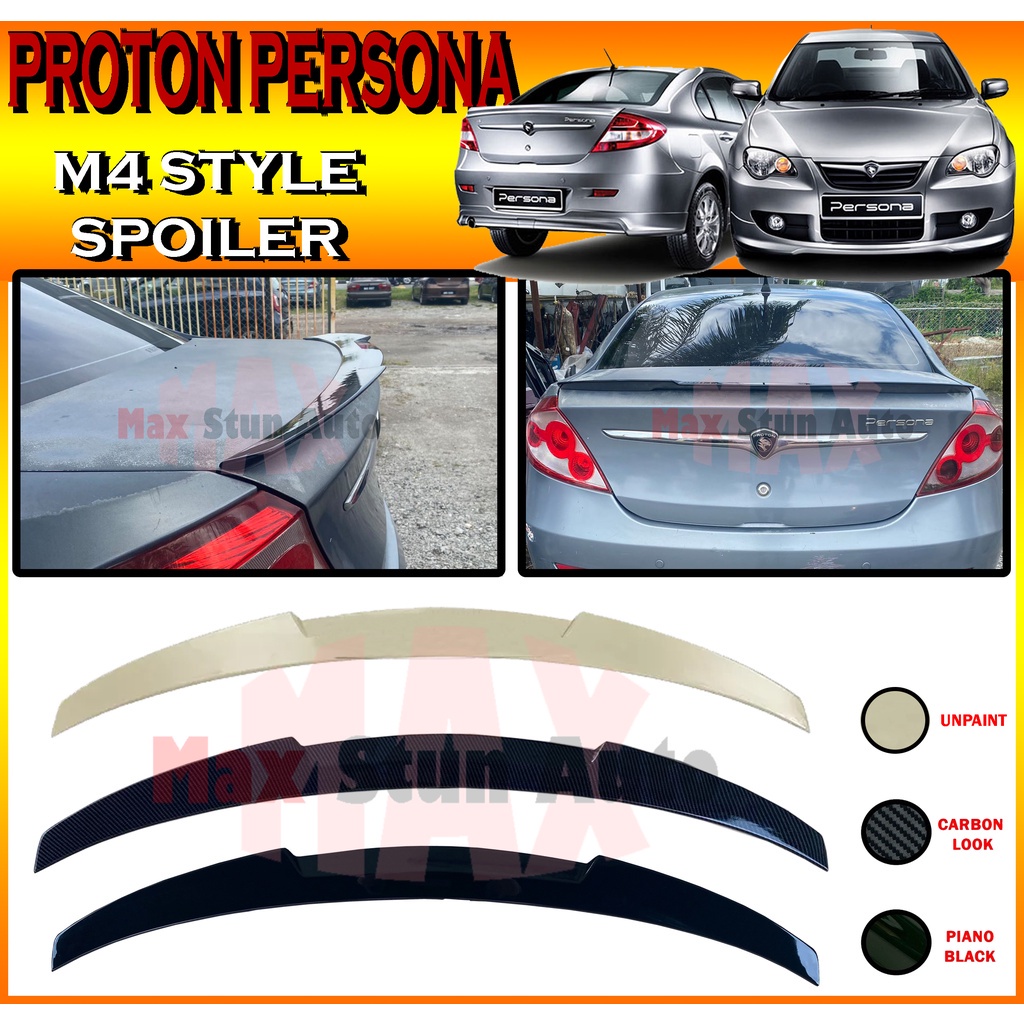 PROTON PERSONA M4 STYLE SPOILER DUCKTAIL (M4) REAR TRUNK SPOILER ...