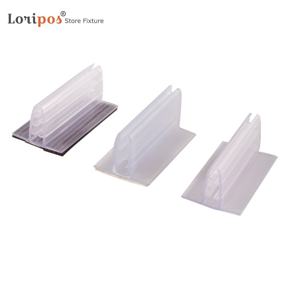 Supermarket Shelf Talker Sign Clip Soft Pvc Grip Label Holder Clamp ...