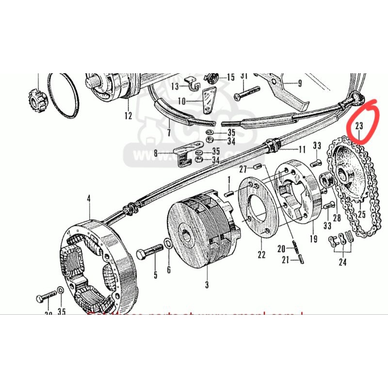 CB160/CB175 Motorcycle⭐ Chain,Starter Motor Nos Japan parts. | Shopee ...