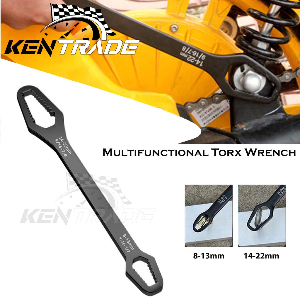 8-22mm Universal Multifunctional Torx Wrench Self-Tightening Repair ...