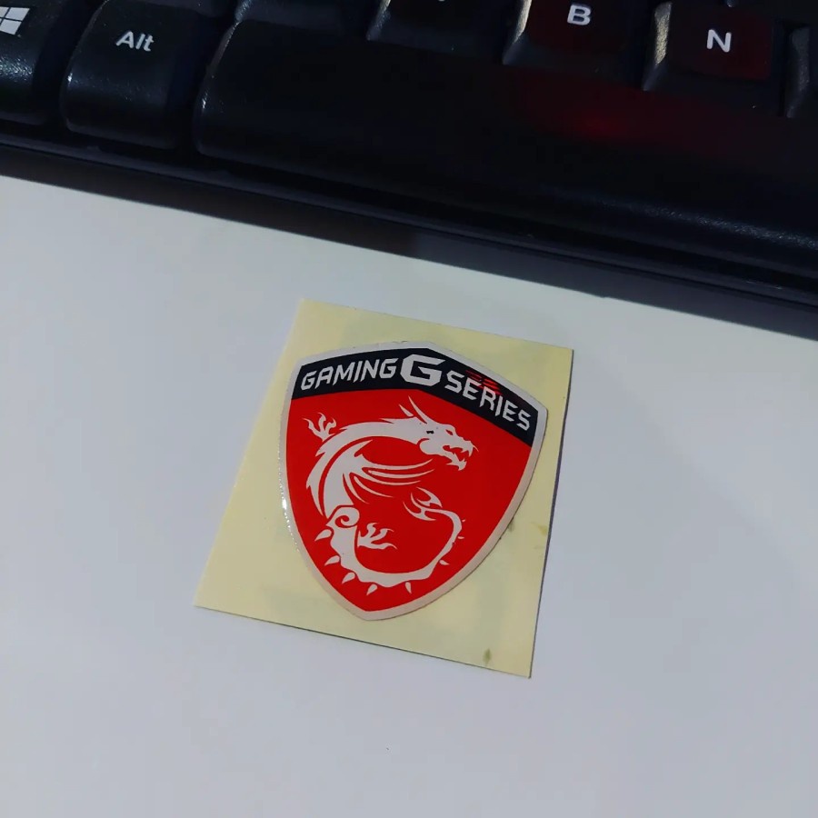 Embossed Resin Gaming Series MSI Sticker Small 3D Flexible Sticker Logo ...