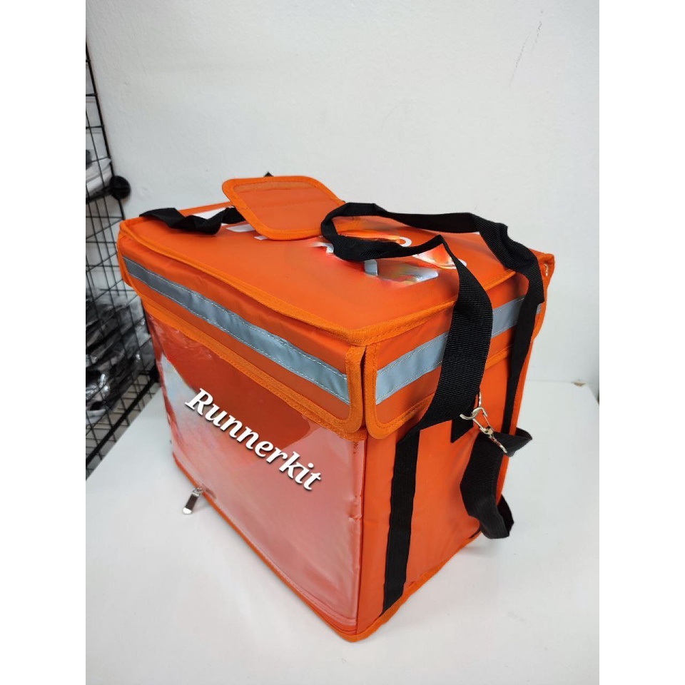 sling bag food delivery rider bag oren colour | Shopee Malaysia
