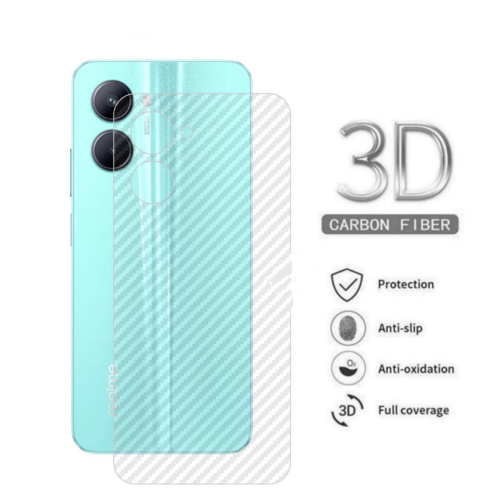 REALME C33 Back Carbon Fiber Sticker | Shopee Malaysia