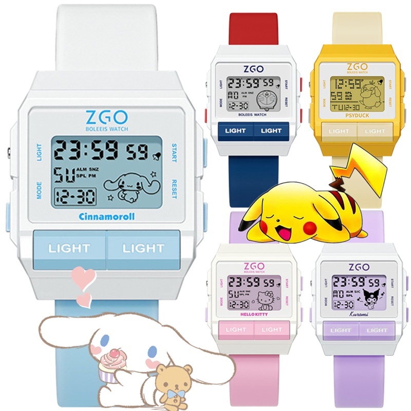 Sanrio Pokemon Doraemon Kids Smart Digital Wrist Sports Watch for Men ...
