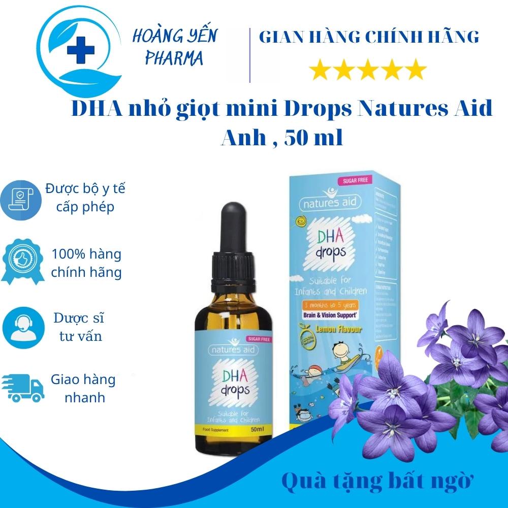 Dha Natures Aid DHA Drops UK 50ml Drops containing omega-3 to help ...