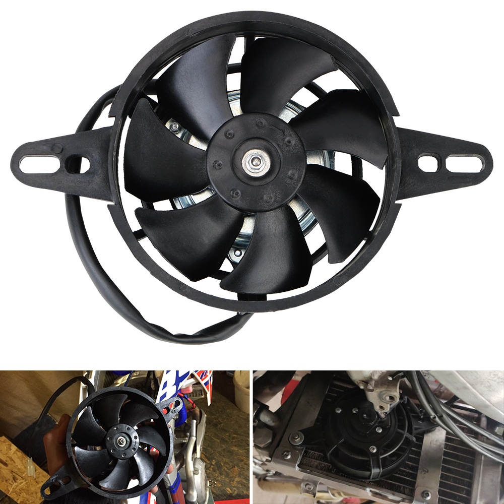 Motorcycle Cooling Fan 200cc 250cc Engine Radiator Oil Cooler For ATV ...