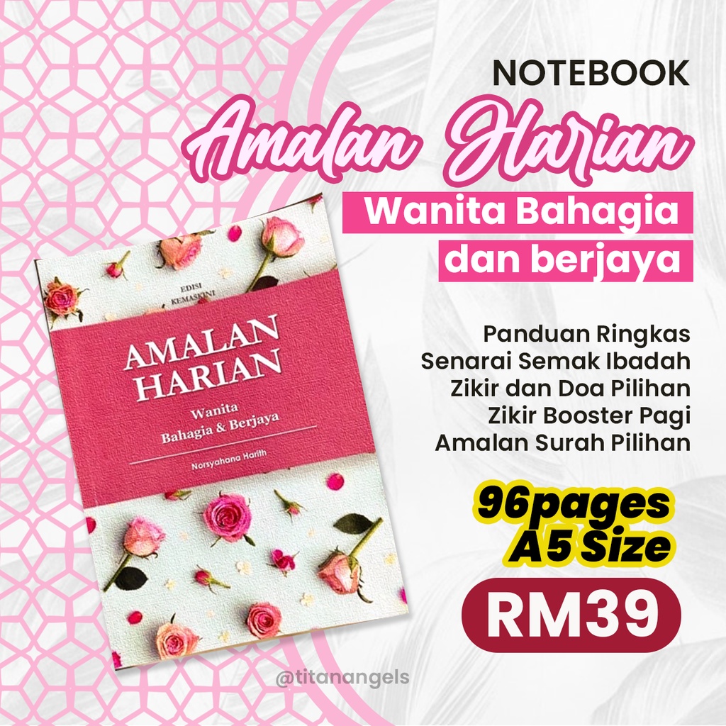 Buku Amalan Harian Wanita Bahagia dan Berjaya Buku Agama | Shopee Malaysia