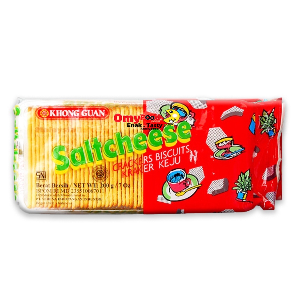 200g Indonesia Khong Guan Saltcheese Crackers Biscuits [Cheese Keju ...