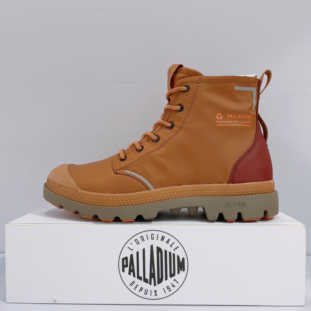 PALLADIUM PAMPA BOOTS Men Women Style Orange Brown Sustainable Cycle ...