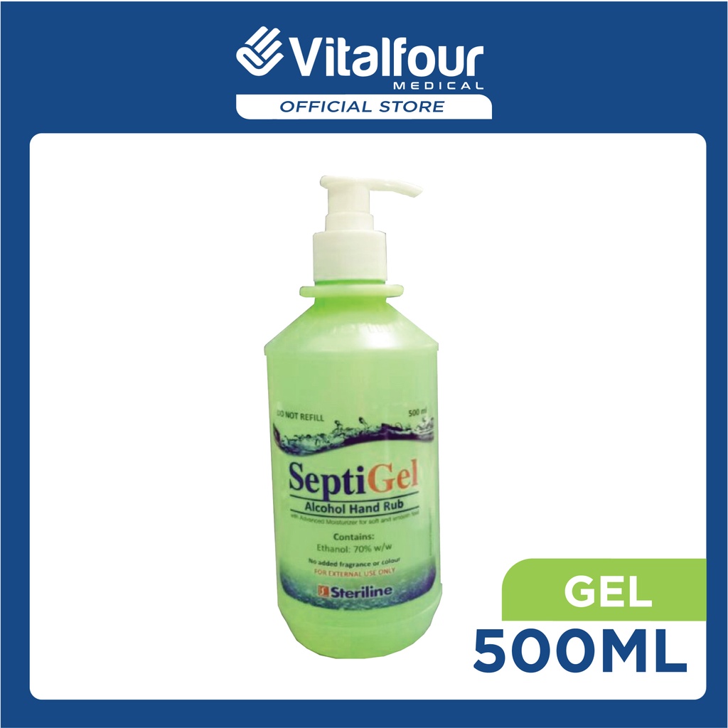 Steriline Hospital Grade Septi-Sol Hand Sanitizer Water-Based (500ml ...