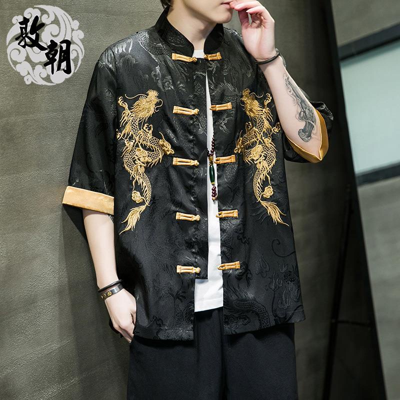 唐裝男 漢服 男 cheongsam shirt men baju cina lelaki tang suit hanfumen samfu ...