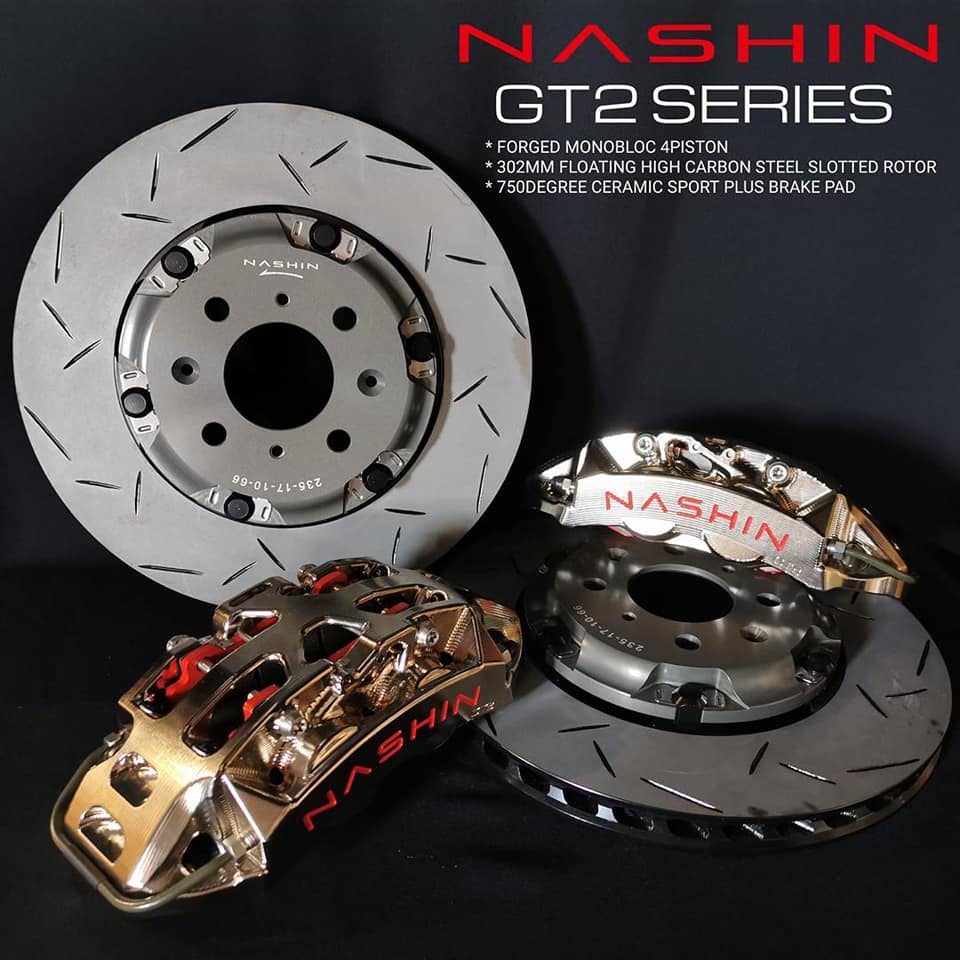 Nashin GT2 4 Pot Floating Disc Big Brake Kit (286mm) | Shopee Malaysia