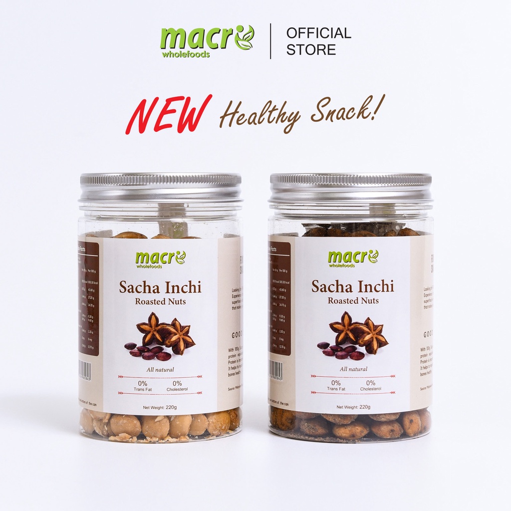 Macro Wholefoods Sacha Inchi Roasted Nuts (220g) | Shopee Malaysia