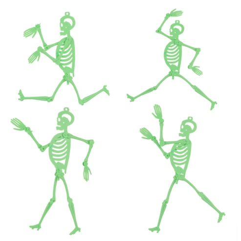 MSIA Ready Stock/ Halloween Mini Skeleton Frame Glow In Dark GID Party ...