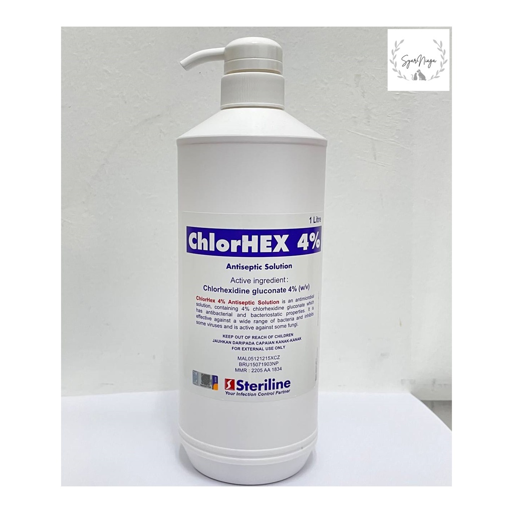 Chlorhexidine 4% - sabun cuci luka/ antiseptic wash 60ml/1L | Shopee ...