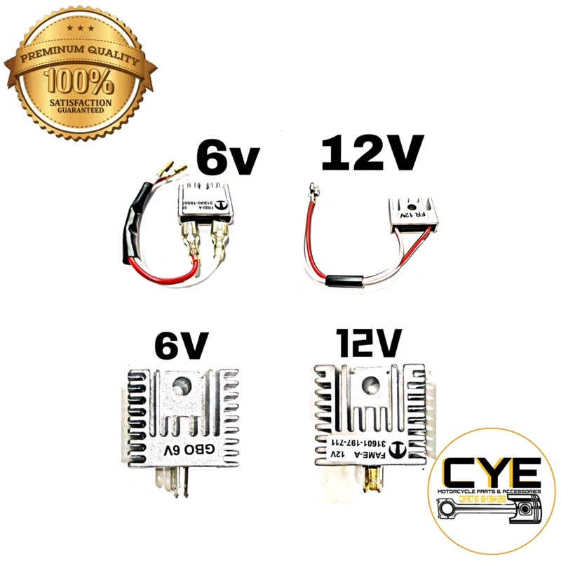 RECTIFIER MOTORCYLE C70 Y80 RXS115 GBO GBOJ FAME GB6 RC80 FR80 12V 6V ...
