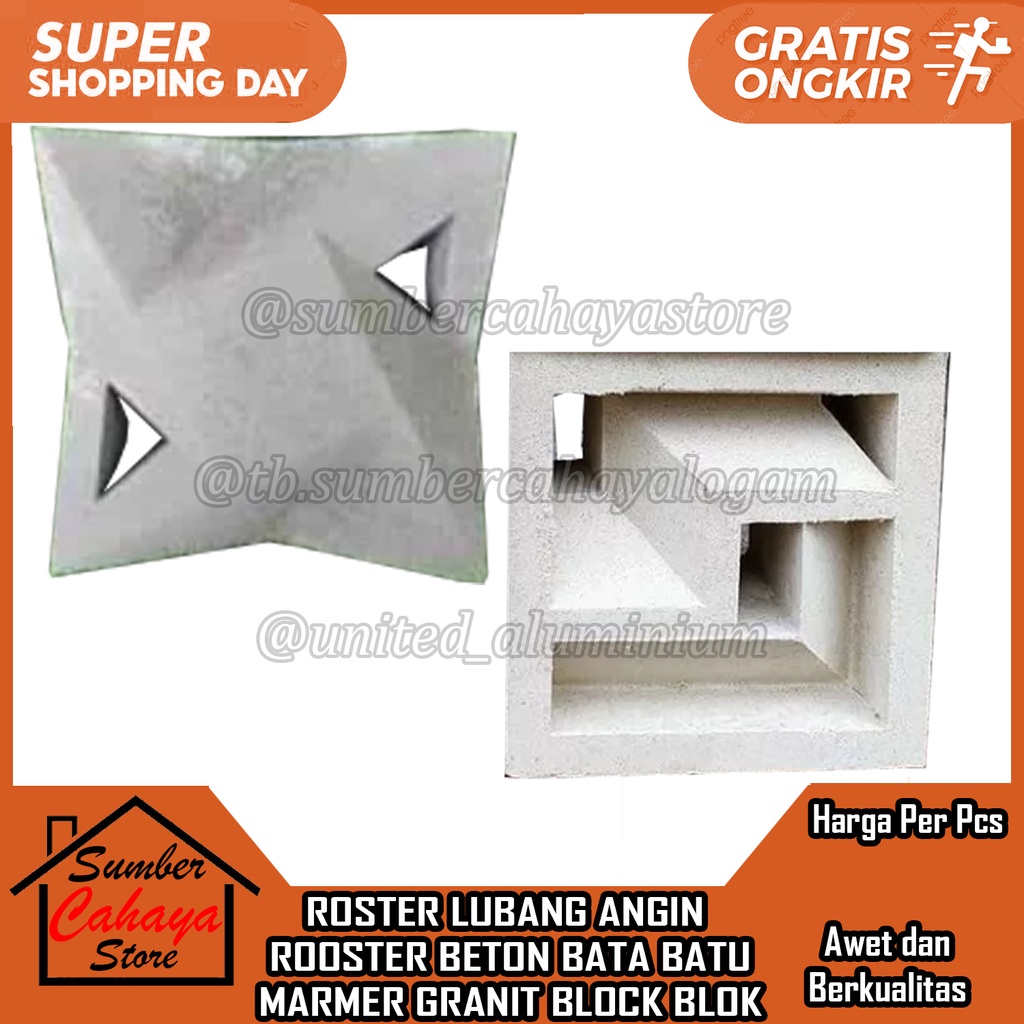 Concrete Roster Loster Ventilation Hole Rooster Brick Marble Granite ...