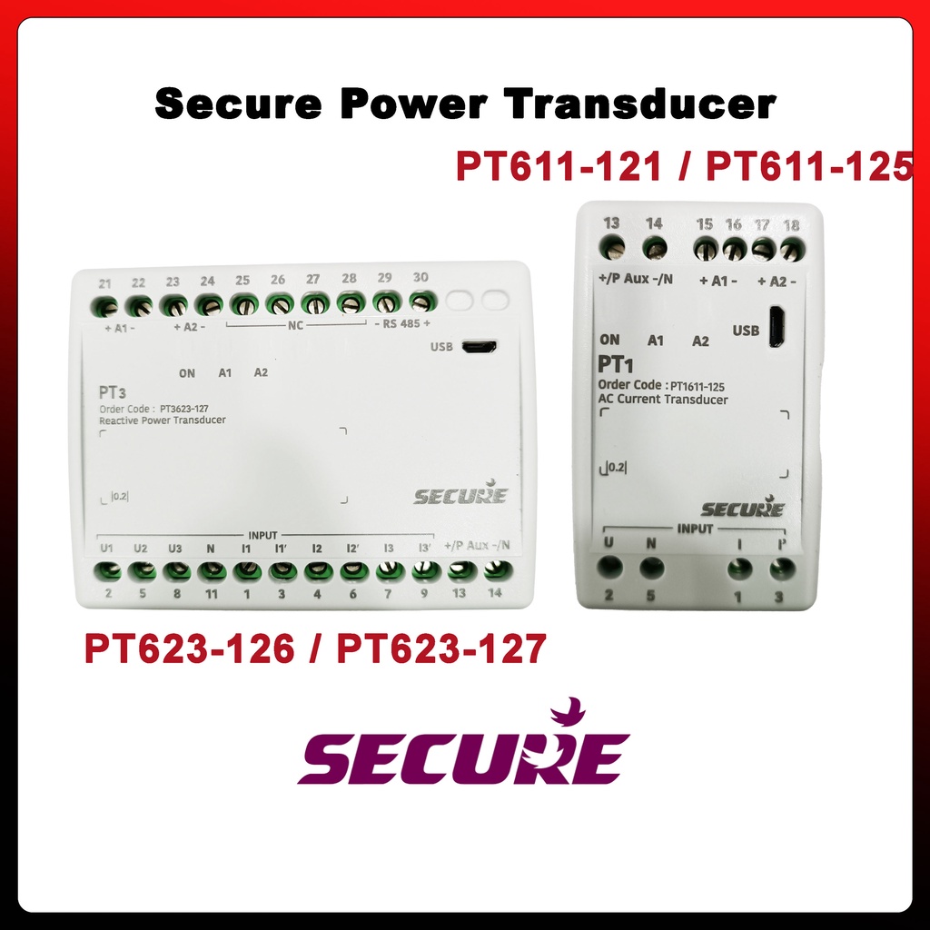 Secure Single Phase Transducer / Secure 3 Phase Transducer ( PT611-121 ...