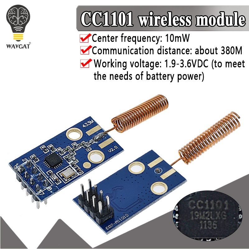CC1101 Module 433MHz 2500 NRF Distance Transmission Board OOK ASK MSK ...