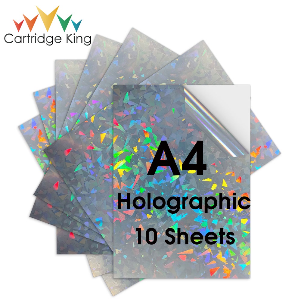 PVC Vinyl Sticker Paper Sheet A4 Size 210mm x 297mm - 10 Sheets, InkJet ...