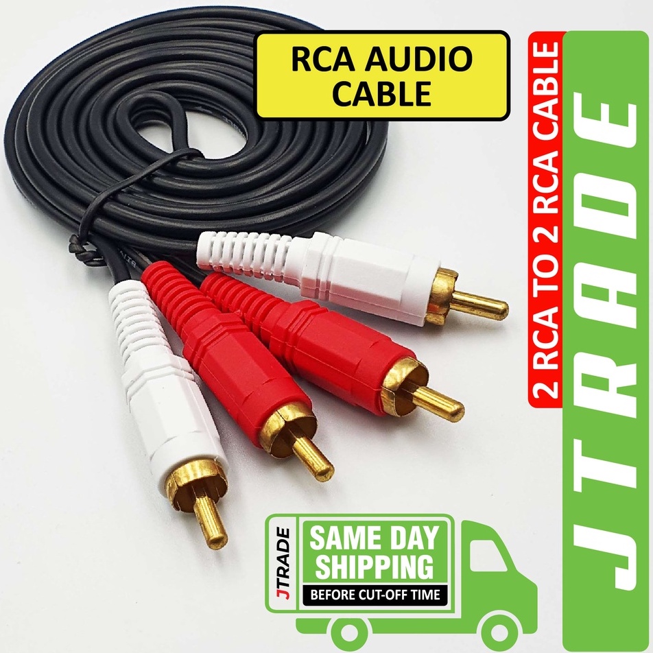 RCA Audio Cable 2 RCA To 2 RCA 4N Oxygen-Free Copper JTRADE | Shopee ...