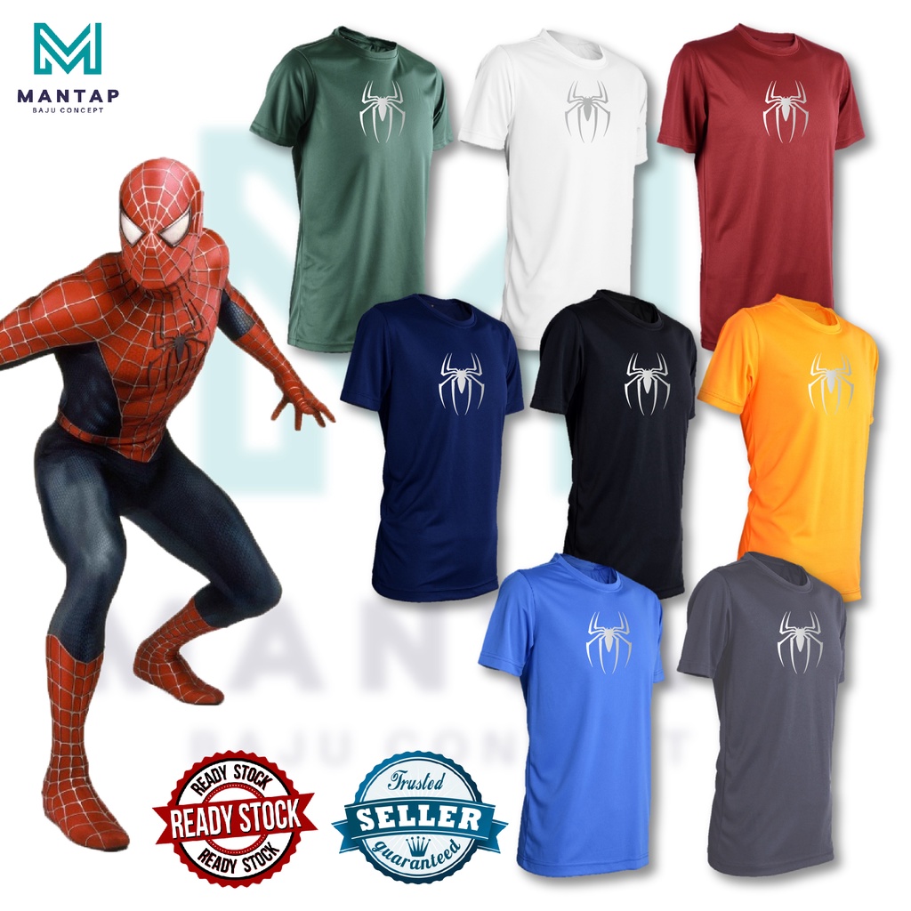 SPIDERMAN LOGO SHIRT BAJU SPIDER-MAN TOM HOLLAND THE AMAZING SPIDERMAN ...