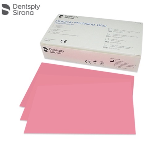 PINNACLE MODELLING WAX [DENTSPLY SIRONA/UK]Dental Universal Pink Wax 500g 169 x 95mm Denture wax ...