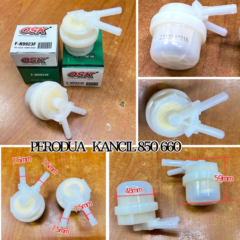 PERODUA KANCIL 660 850 OSK FUEL FILTER / PENAPIS PETROL 23300-87216 (F ...