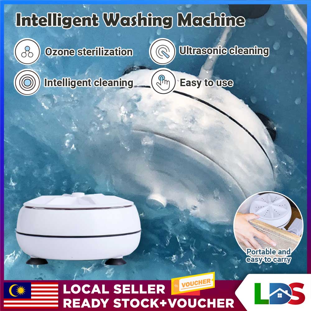 LDS Portable USB Mini Turbo Washer Ultrasonic Washing Machine Portable ...