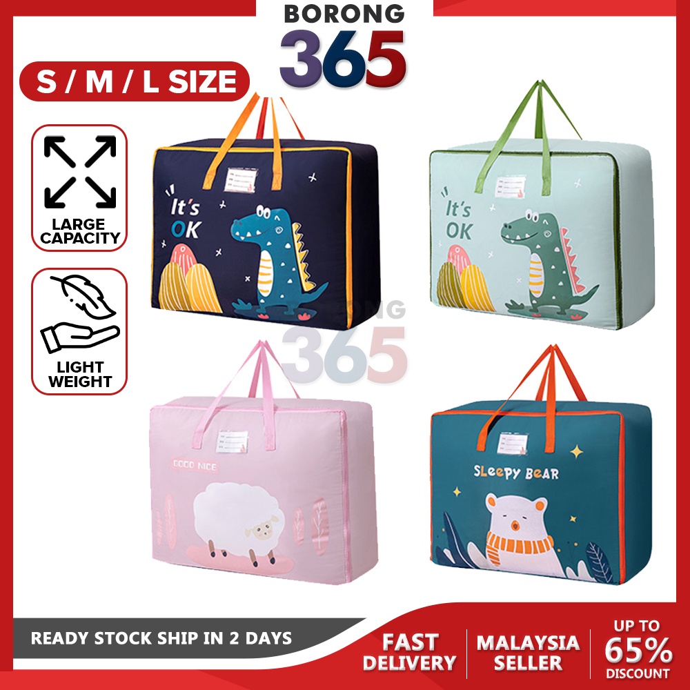 Borong365 Cartoon Design Quilt Storage Bag Blanket Bag Organizer Space ...