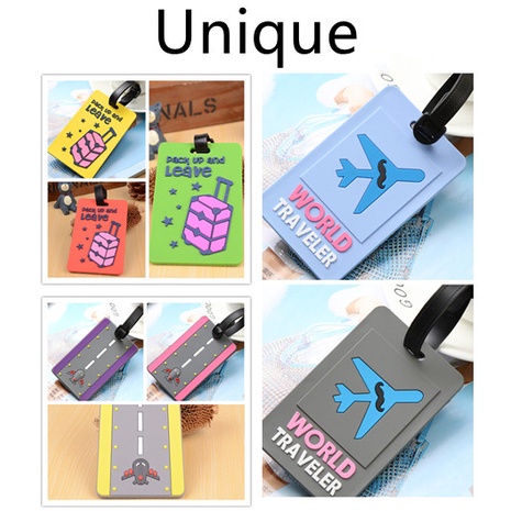 [READY STOCK] Travel Luggage Tag Soft Silicone Cute Cartoon Design ...