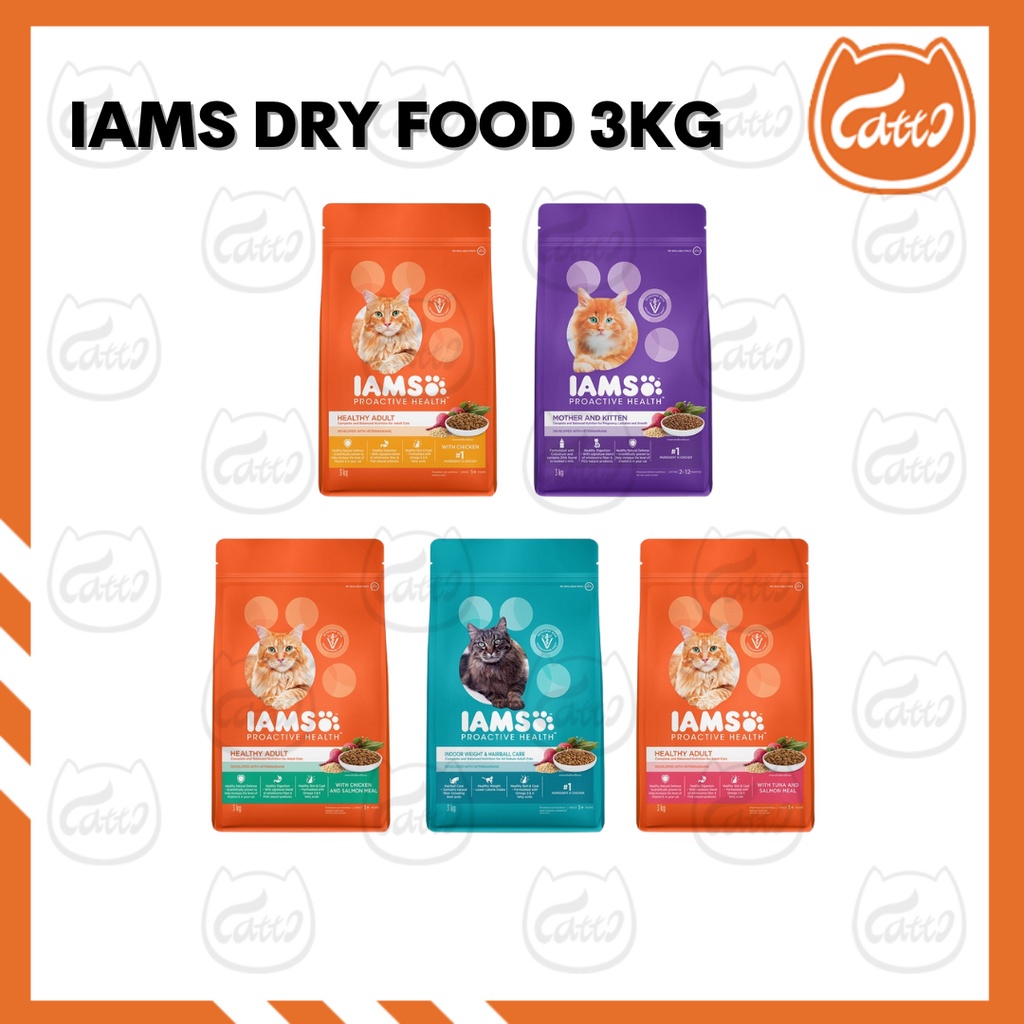 CATTO IAMS ProActive Health Healthy Dry Cat Food 3kg/(Mother Kitten ...