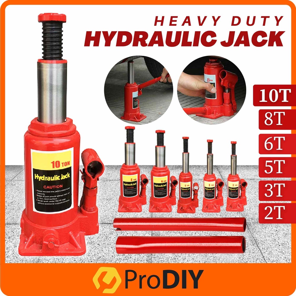 2 / 3 / 5 / 6 / 8 / 10 / 12 / 16 / 20 Ton Hydraulic Jack Heavy Duty Car ...