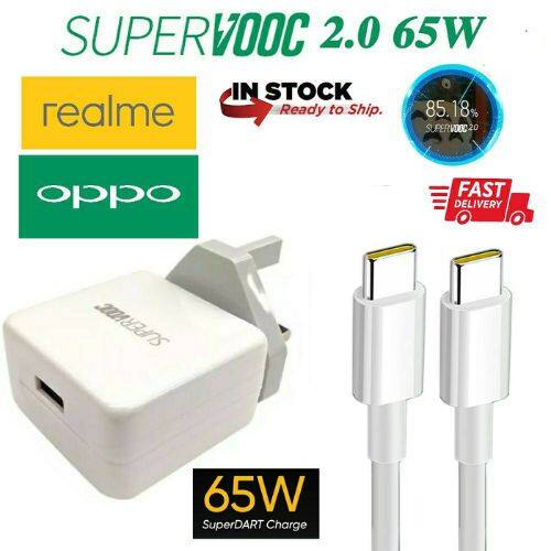 REALME OPPO 100% Original SUPERDART 2.0 65W Super Vooc Flash Charge ...