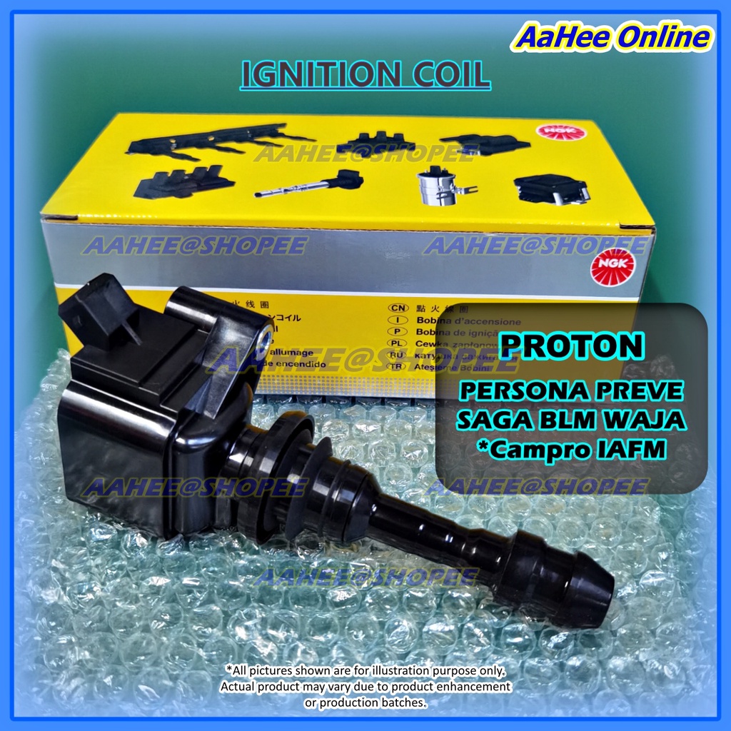 NGK Original Plug Ignition Coil -Proton Saga BLM FL FLX SV PREVE ...