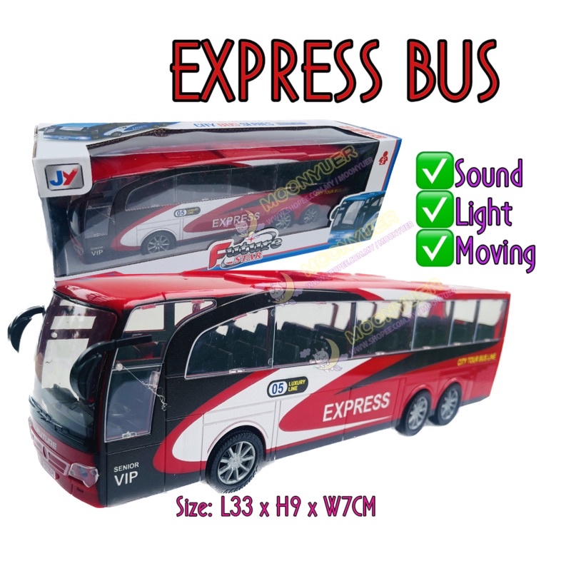 🚌🚌 Double-decker Bus City Bas With LED Light and Sound Mainan Budak ...