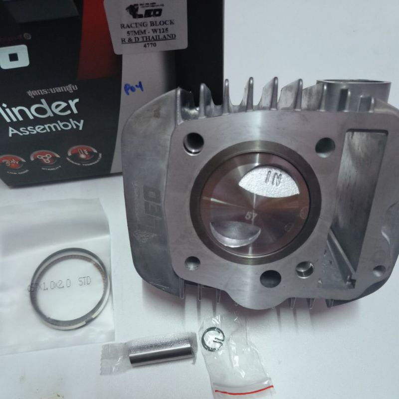 Wave 125 Block Custum57MM 60MM 63MM 65MM 68+5MM 70+5MM（Leo） | Shopee ...