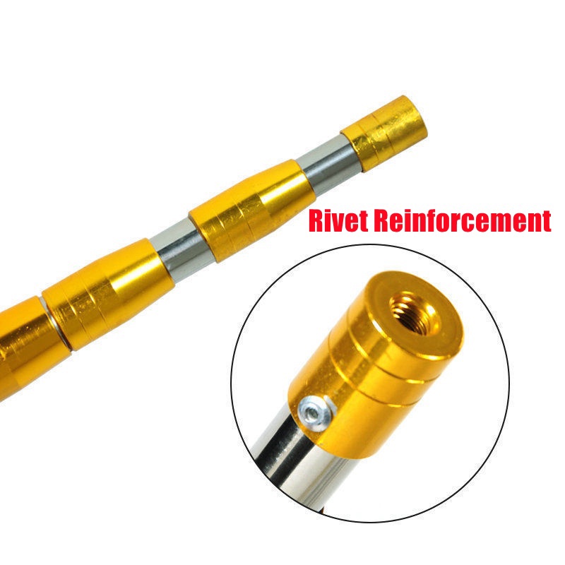 Telescopic Stainless Steel Pole Double-Lock Rod Sickle High-Altitude ...