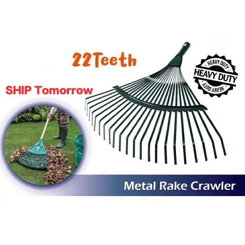🅰🅻🅴 Penyakar bekar daun sampah | garden rake metal | penyakar besi ...