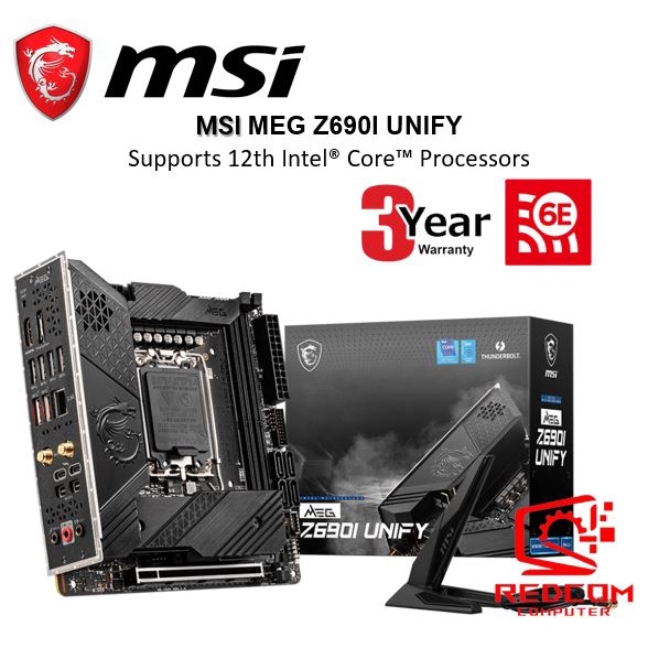 MSI MEG Z690I UNIFY ITX GAMING MOTHERBOARD | Shopee Malaysia