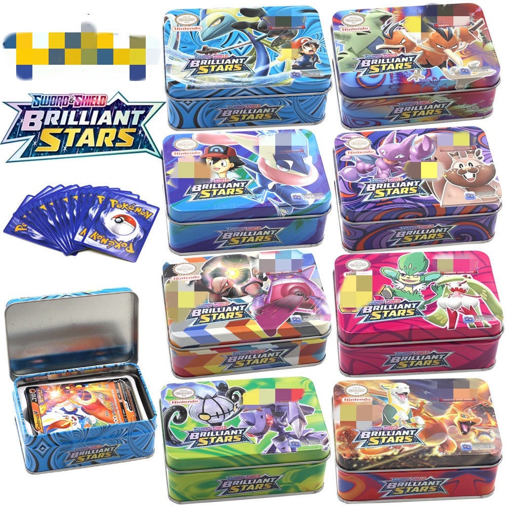 Pokemon card box of 42 cards (with VIP gold card included) | Shopee ...