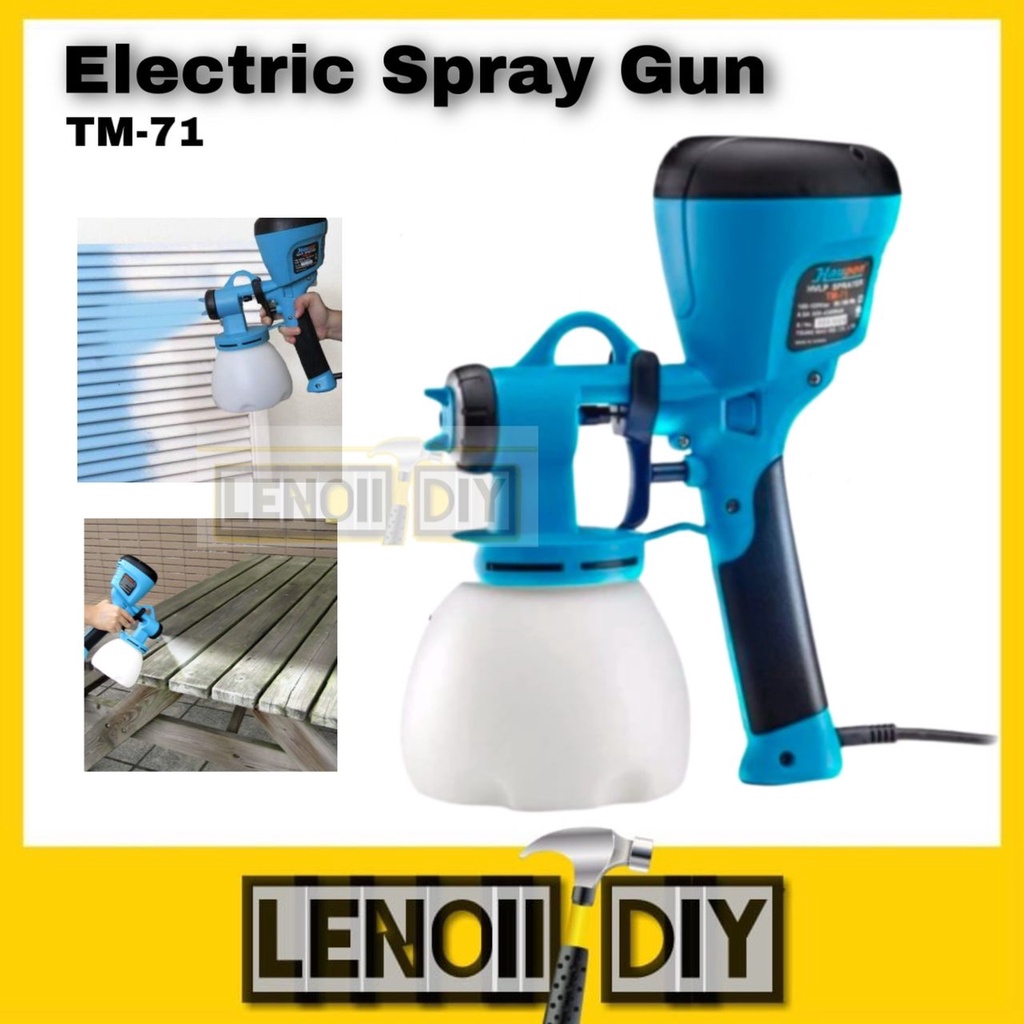 HAUPON HVLP Electric Paint Spray Gun TM-71 Home Painter Sprayer Machine Car Paint Spray Gun ...