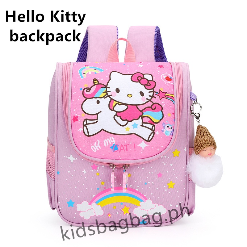 Ready Stock Hello Kitty backpack for girls mermaid school bag spiderman ...