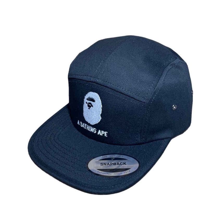 (BLACK) cap 5 panel bathing ape lelaki wanita style terkini (unisex ...