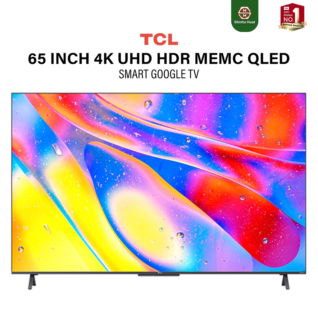 TCL QLED 65 Inch MEMC 4K Google TV 65C725 Netflix Youtube Smart TV ...