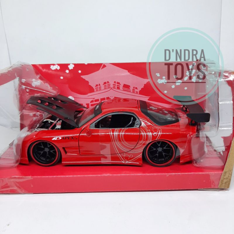 Metal DIE-CAST JDM TUNERS 1993 MAZDA RX-7 Diecast Miniature 24. Scale ...