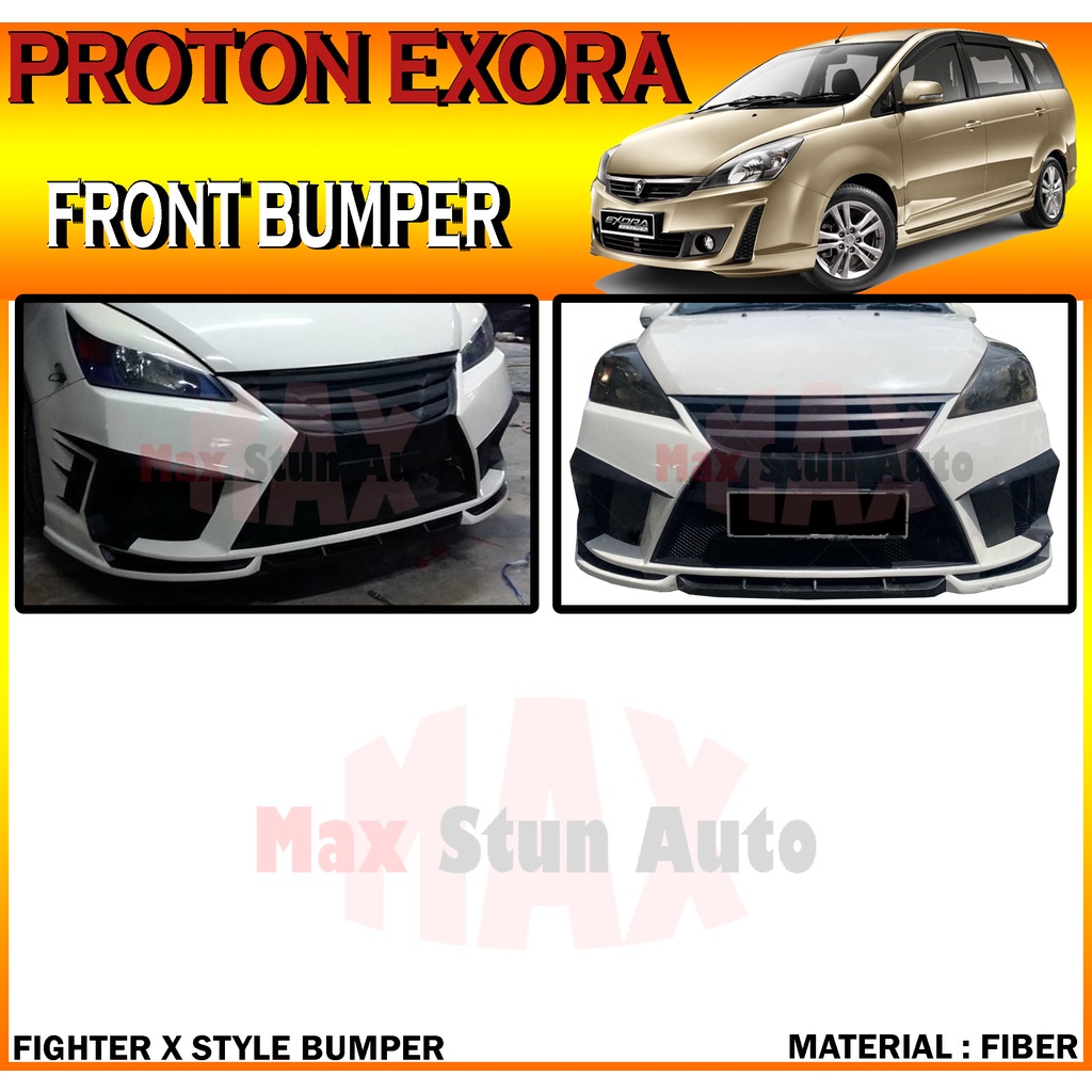 PROTON EXORA 2009-2020 FIGHTER X STYLE FRONT BUMPER (FIGHTER X) BUMPER ...
