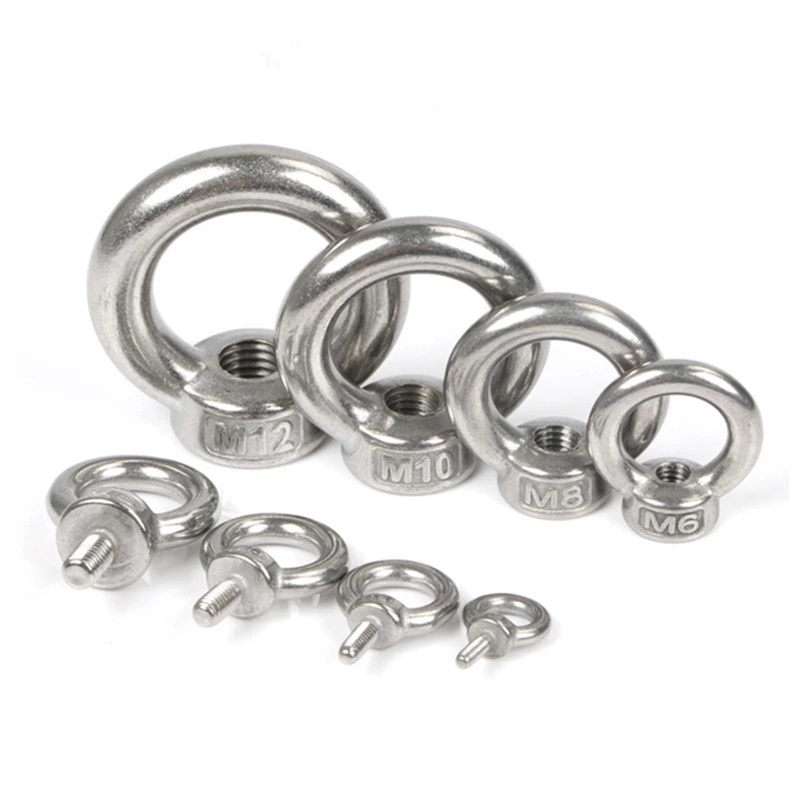 1-5PCS Lifting eye nuts/screw Ring eyebolt Ring hooking nut screws M3 ...