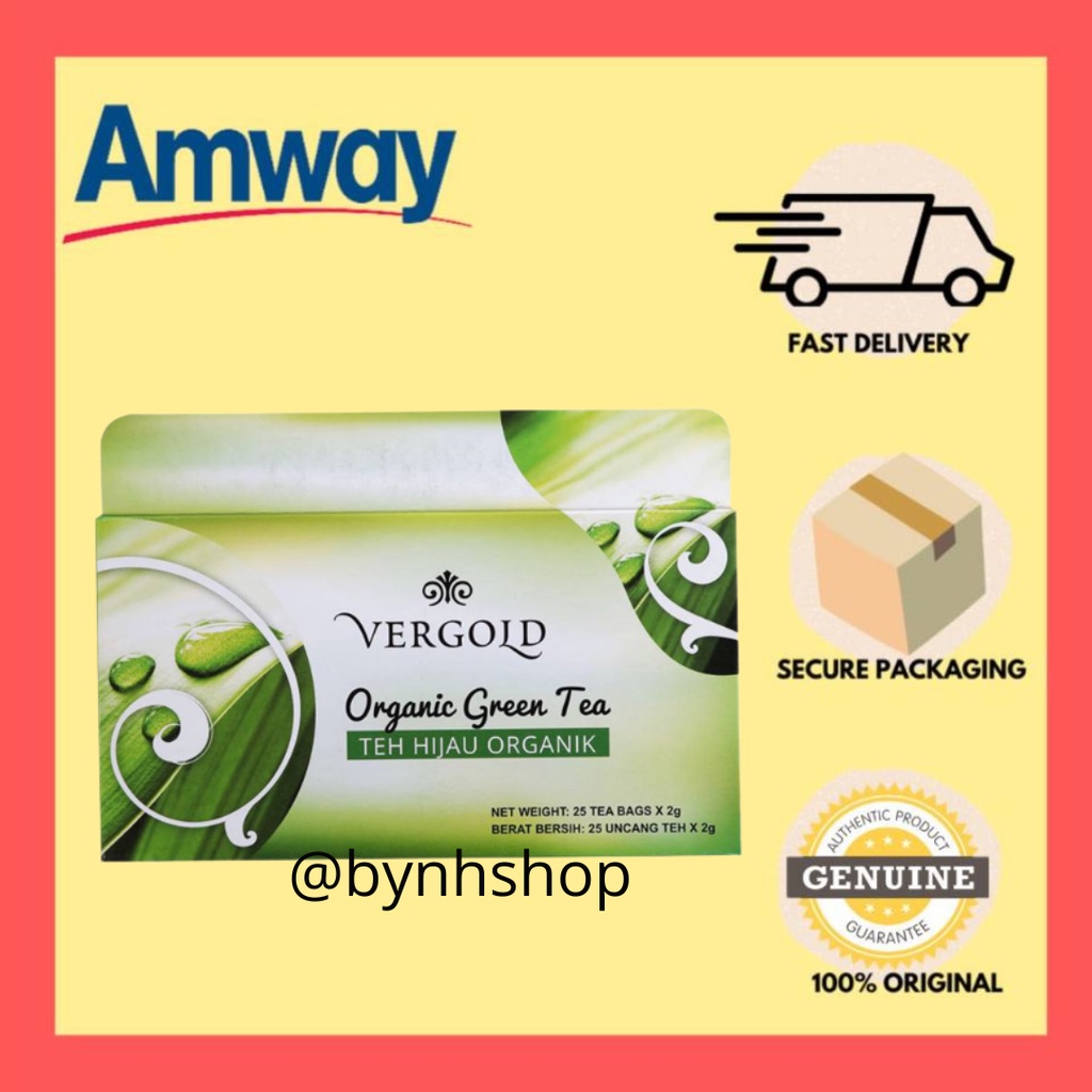 [READY STOCK] Vergold Organic Green Tea Teh Hijau ORIGINAL AMWAY ...